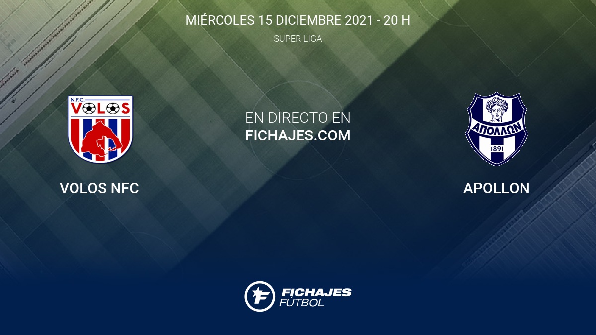 Resultados Volos NFC - Apollon (1-0) 15ª jornada de Super liga 2021/ ...