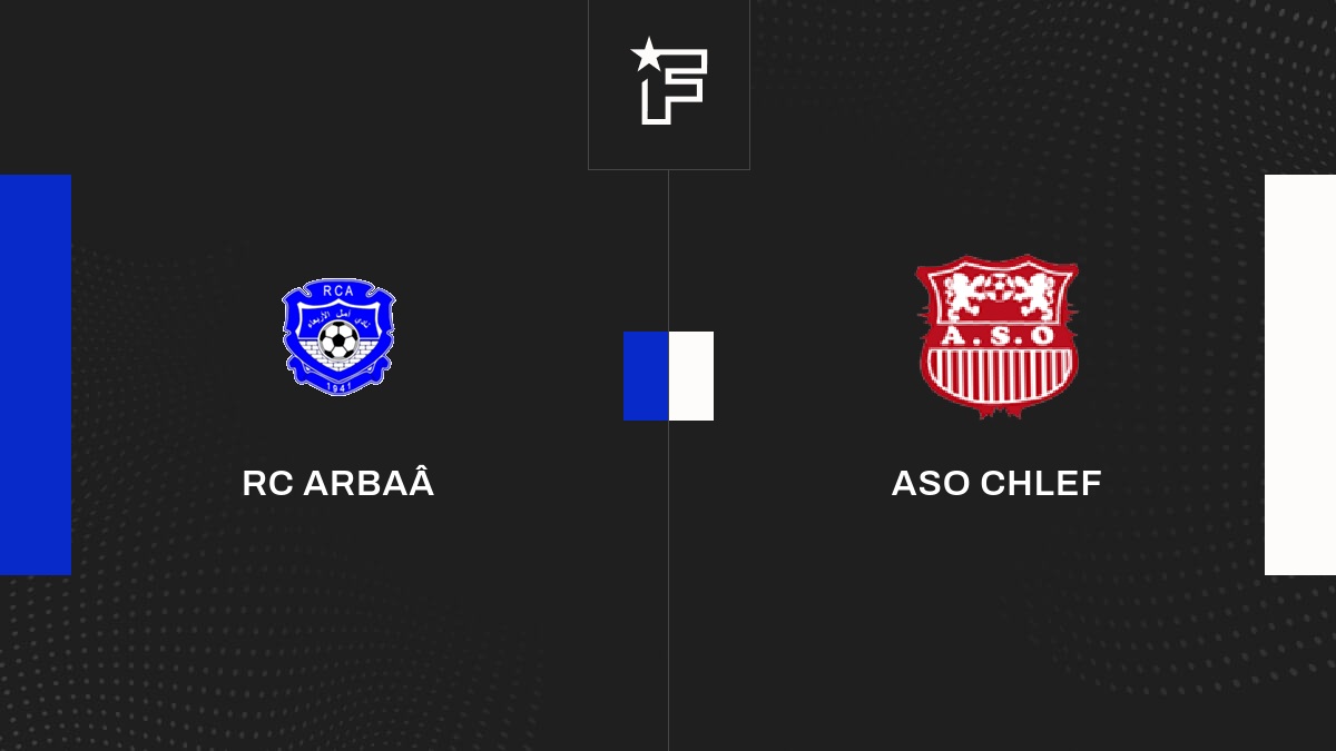 Resultados RC Arbaâ - ASO Chlef (0-3) 24ª jornada de Ligue 1 2022/2023 ...