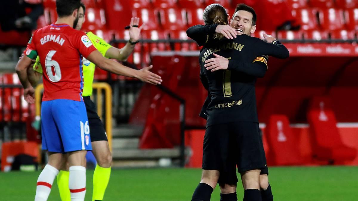 Liga | El FC Barcelona golea al Granada al ritmo de Messi y Griezmann