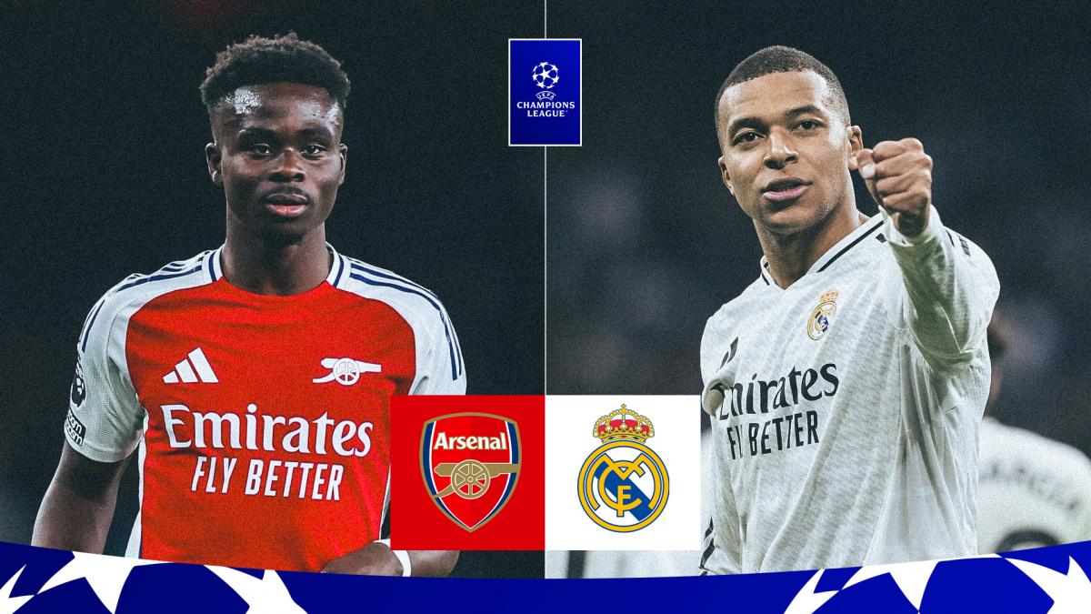 ¡Ya hay onces del Arsenal - Real Madrid!