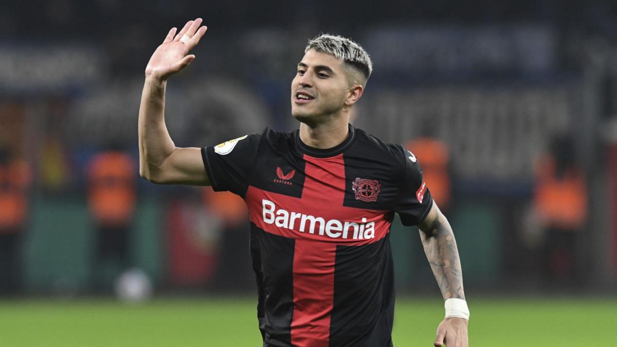 Exequiel Palacios alude al interés del FC Barcelona