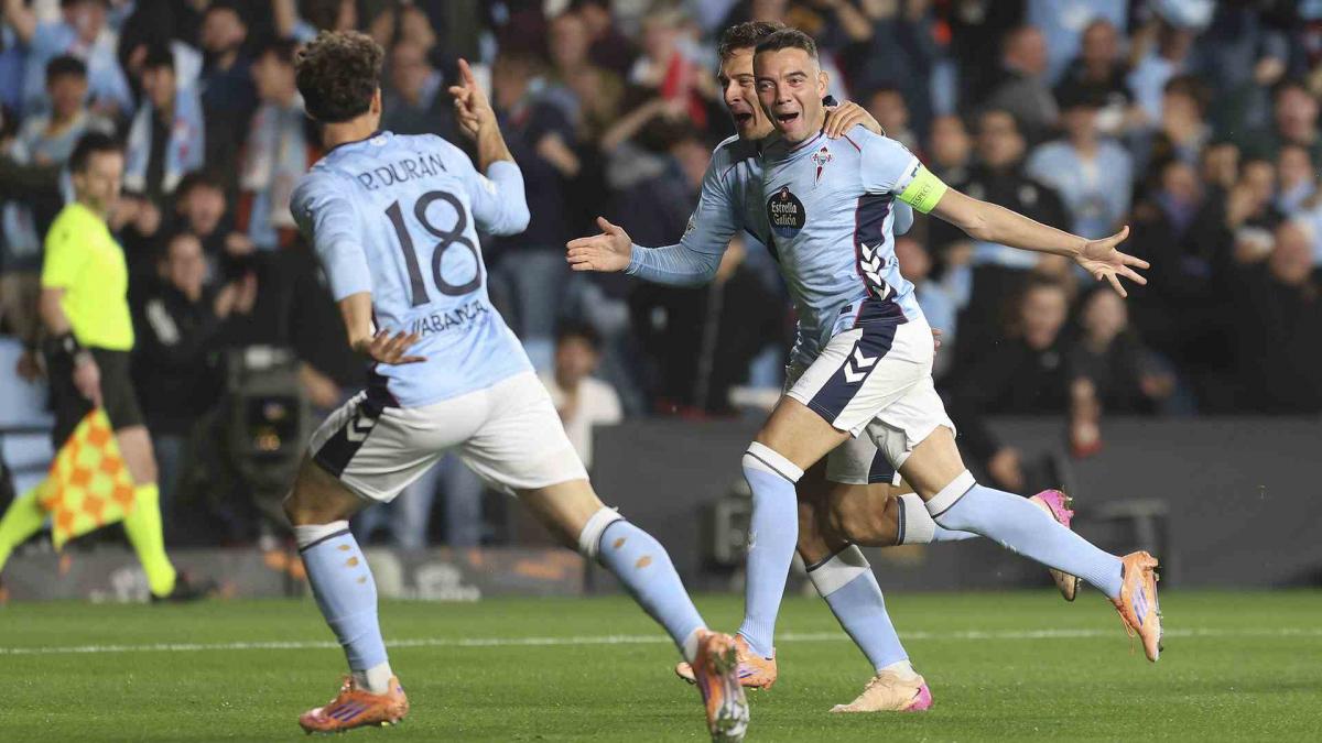Iago Aspas mantiene en vilo al Celta de Vigo