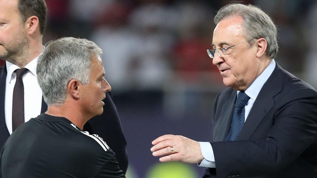 Florentino Pérez ya presume de José Mourinho
