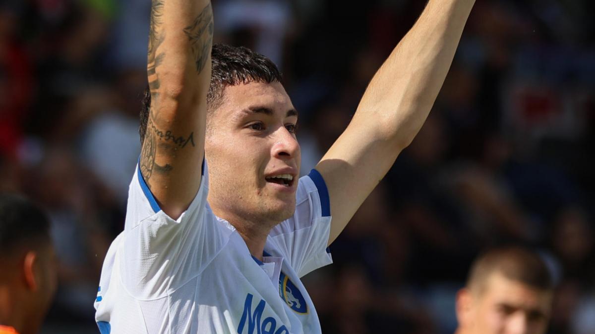 Matías Soulé comienza a asumir galones en la AS Roma